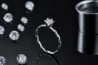 China Moissanite Engagement  For Women Ring Set Diamonds And Sapphire Wedding Band  White Gold  Pave for sale