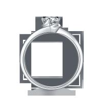 China White  Gold 14 Karat Lab Grown Moissanite Vintage Inspired  Moissanite Engagement  Diamond Jewelry Ring for sale