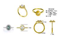 China Unique S925 Rose Gold Plated Round Cut White CZ Jewelry Natural Moss Agate Rings Top Quality Design Factory Ring for sale