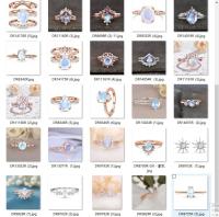 China Trendy Jewelry Raw Moonstone Ring Sterling Silver 925 Irregular Three Prongs Women Jewelry for sale
