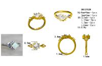 China Square CZ Rhodium Plated Natural Opal Ring 925 Sterling Silver Graceful Jewelry for sale