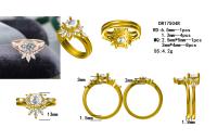 China 925 Silver Jewelry Moissanite Ring Rose Gold Gray Moissanite Engagement Ring Set Marquise Cut Bridal Ring for sale