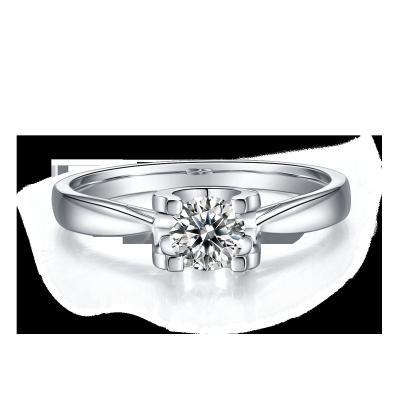 China Square White Moissanite 9K Silver Ring CZ Minimalist Wedding Jewelry for sale