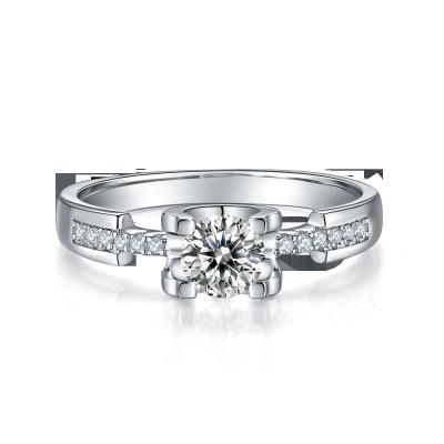 China White Moissanite Minimalist Custom Sytle Cz Wedding Ring For Women for sale