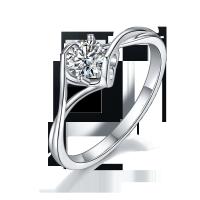 China Women 3 Carat Natural Moissanite Ring Gemstone Wedding Promise Engagement for sale
