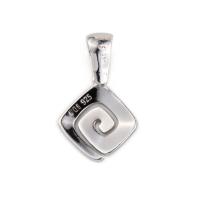 China 925  With Sterling Silver Greek  Key    Meander  Spiral Opal  Pendant Womens  Created Rainbow Opal Cocktail  Pendant for sale