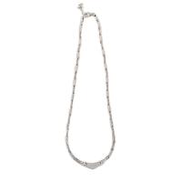 China 925  With Sterling Silver Greek  Unique Pattern  Designs Bule  Opal  Meander Round  Necklace for sale