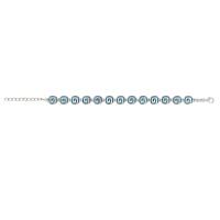 China 925  With Sterling Silver  Quanlity Opal Greek  Emerald Birthstone Infinity Key   Opal  Bracelet for sale