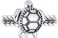 China Sea Turtle  Drop Charm Bead  with Crystals crafted in Sterling Silver For Flawless Finish for sale