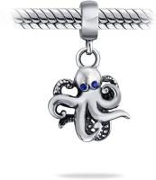China Squid Scuba Diver Tropical Vacation Nautical Octopus Dangle Charm Bead For Women for sale