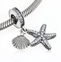 China 925 Sterling Silver Fish Charm Dangle Beads for Bracelets & Necklaces for sale