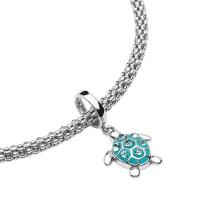 China 925 Sterling Silver Fish Charm Dangle Beads for Bracelets & Necklaces for sale