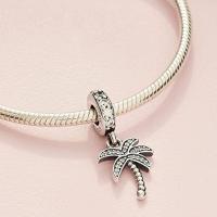 China Inspired Silver - Silver Customized Charm for Bracelet with Cubic Zirconia Jewelry for sale