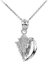 China 925 Sterling Silver Sea Shell Bead  Charm Pendant Necklace For Daughter for sale