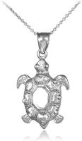 China 925 Sterling Silver Sea Turtle Charm Pendant For Women Girls for sale