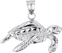 China 925 Sterling Silver Sea Turtle Charm Pendant For Women Girls for sale