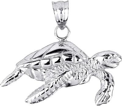 China 925 Sterling Silver Sea Turtle Charm Pendant For Women Girls for sale