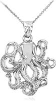 China Boma Jewelry Sterling Silver Sea Turtle Animal Pendant Necklace, 18 Inches for sale