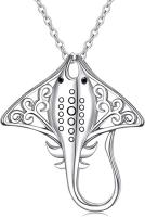 China Ross-Simons 0.25 ct. t.w. Diamond Seahorse Pendant Necklace With Black Diamond Accent in 18kt Gold for sale