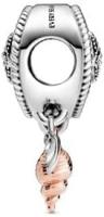 China Openwork Seashell Dreamcatcher Charm - Necklace or Bracelet Charm for Women - Sterling Silver and 14k Rose Gold-Plated for sale
