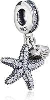 China LuxglitterLin Tropical Ocean Life Charm Sea Turtle Starfish Enamel Dangle Bead for European for sale