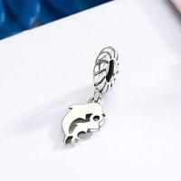 China NINGAN Sterling silver 925 Lovely Animal Series charm beads for ladies diy bracelet production Birthday holiday Gifts for sale