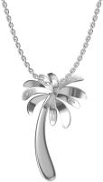 China Silver Smile - Solid Sterling Silver Beautiful Tropical Palm Tree Pendant Necklace, with 17.5inch Anchor Chain for Women for sale