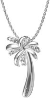 China Silver Smile - Solid Sterling Silver Beautiful Tropical Palm Tree Pendant Necklace, with 17.5inch Anchor Chain for Women for sale