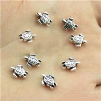 China 160pcs Antique Lovely Turtle Pendant Silver Bead Charms Fit Original Bracelet 9x7mm for sale