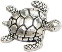 China 160pcs Antique Lovely Turtle Pendant Silver Bead Charms Fit Original Bracelet 9x7mm for sale