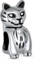 China Sitting Kitten Kitty Pet Animal Lover CAT Dangle Charm Beads For Women Teen for sale