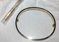 China 6.1mm Width 18K Solid Gold Jewellery Bangle 0.42carat With 4 Diamond for sale