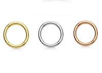 China Helix Piercing 14K Gold Clicker For Cartilage Tragus 16g-40g for sale