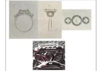 China Halo 2.1ct 3 Stone Diamond Engagement Ring Prong Setting Type RD7MM for sale