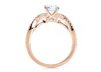 China 0.8ct Natural Diamond Engagement Rings 6.0MM Dimension OEM ODM for sale