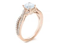 China 0.8ct Natural Diamond Engagement Rings 6.0MM Dimension OEM ODM for sale