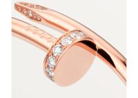 China 0.59ct 18K Solid Gold Jewellery Rose Gold Bangle 3.5mm wideth ODM for sale