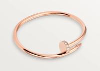 China 0.59ct 18K Solid Gold Jewellery Rose Gold Bangle 3.5mm wideth ODM for sale