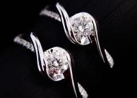 China Round Cut 0.46ct Real Diamond Jewellery Ring 14K White Gold Material ODM for sale