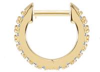 China 14k 0.2ct Gold Body Piercing Jewelry Earrings Hoop Shape 8mm ODM For Women Girls for sale