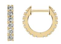 China 14k 0.2ct Gold Body Piercing Jewelry Earrings Hoop Shape 8mm ODM For Women Girls for sale