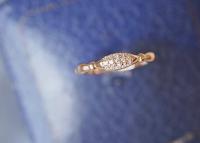 China 14K Rose Gold Real Diamond Jewellery Ring Dainty OEM ODM for Wedding for sale