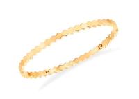 China Hexagon 18k Solid Gold Bangle Bracelet 4mm Width for Engagement OEM for sale