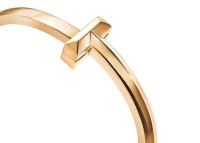 China 18K T1 Wide Diamond Hinged Bangle 43.31g weight for Anniversary for sale
