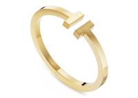 China 15mm Width 18K Solid Gold Jewellery Gold T Bangle 6.25inch Size ODM for sale