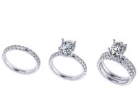 China Hand Setting 2.45g 14K Solid Gold Jewellery ODM For Engagement for sale