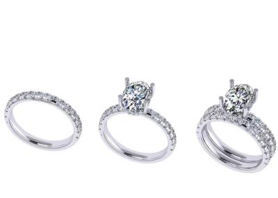China Hand Setting 2.45g 14K Solid Gold Jewellery ODM For Engagement for sale