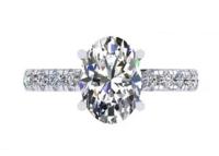 China Hand Setting 2.45g 14K Solid Gold Jewellery ODM For Engagement for sale