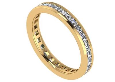 China 27pcs Diamond 18K Rose Gold Ring With 2.0×1.5MM OEM ODM For Gift for sale