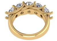 China Oval Brilliant Cut 18k Yellow Gold Engagement Ring 6.43x 4.7x3.03mm ODM for sale